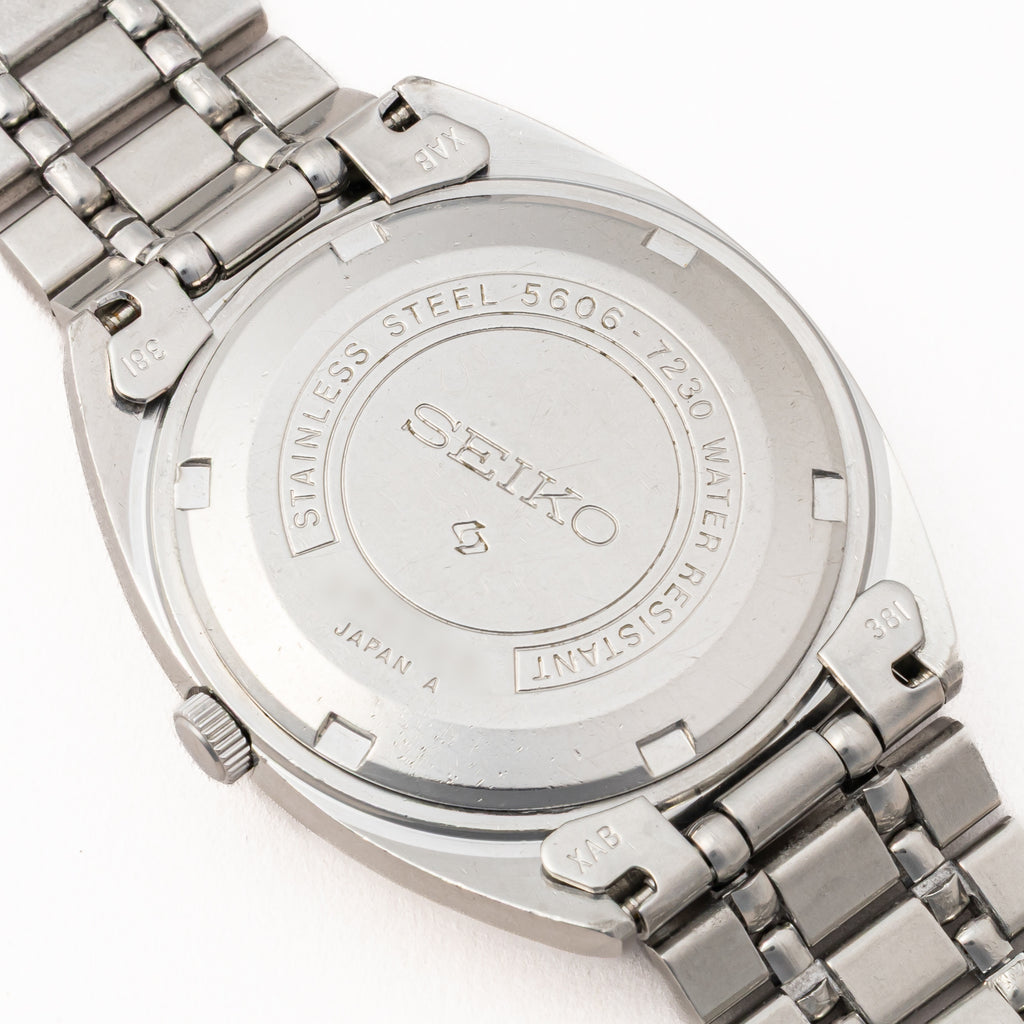 セイコー ロードマチック 1973年製 自動巻き ブルーグラデーションダイヤル 9面カットガラス 56LM 5606-7230 純正ブレス